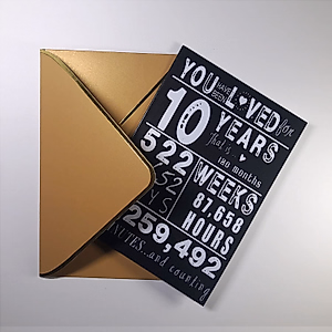 Sutjxc 10th Birthday Card for Girls & Boys, Perfect Bday Gifts for 10-Year-Old Grandkids, Niece, Son, Daughter, and Best Friend