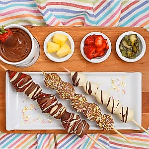 Natural Bamboo Skewers for BBQ,Appetizers,and More - Wooden Sticks for Grilling,Ideal for Appetizers,Cake Decoration,Cheese,Cocktail, Marshmallow 200 Count Pack