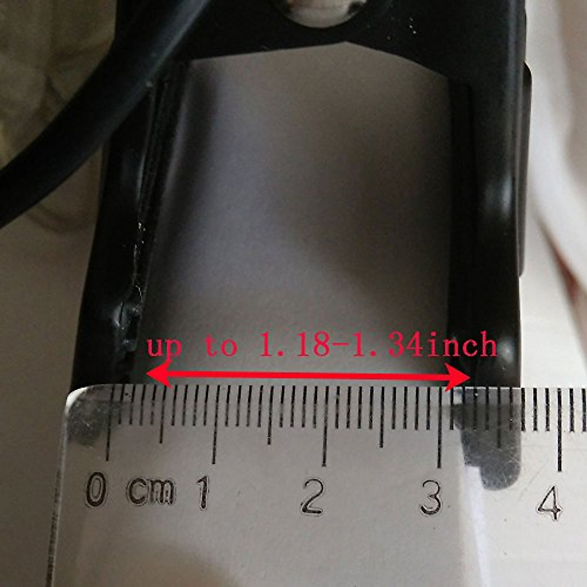 QUANS 5W Clip on Clamp Gooseneck COB LED Desk Table Light lamp Cool White 19inch Neck Black