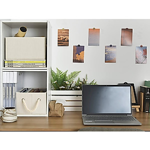 StorageWorks Storage Baskets for Organizing and Closet Storage Bins with Clear Window