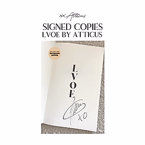 LVOE: Poems, Epigrams & Aphorisms OfficialSigned Paperback by Atticus