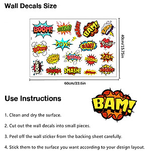 Superhero Wall Decals Wall Sticker Kids Room Resources Superhero Sayings Wall Decals Removable Superhero Party Stickers Playroom Living Room Décor