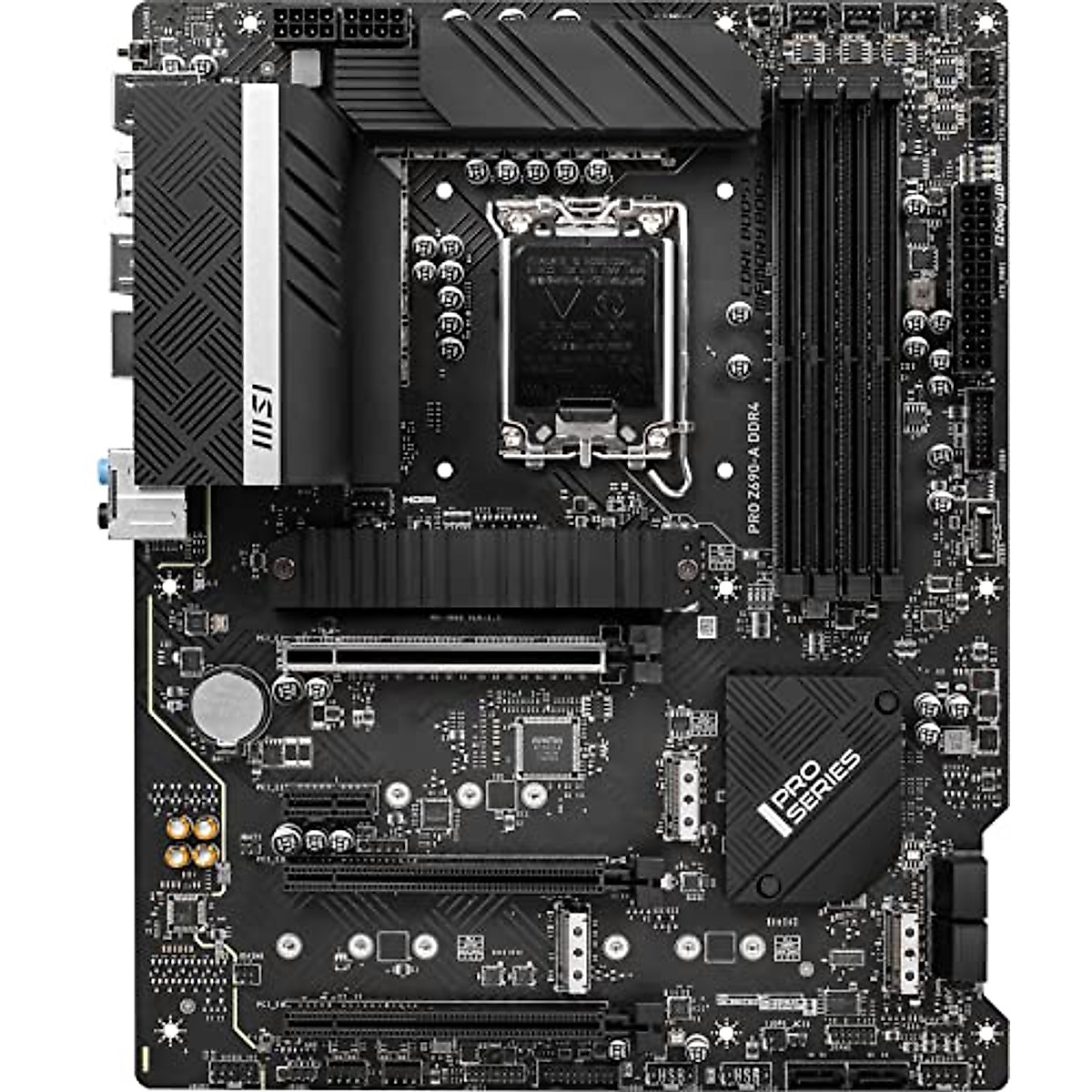 MSI PRO Z690-A DDR4 ProSeries Motherboard (ATX, 12th Gen Intel Core, LGA 1700 Socket, DDR4, PCIe 4, CFX, M.2 Slots)