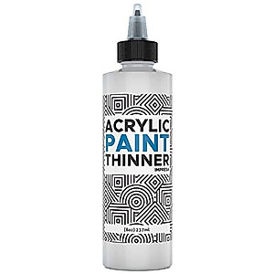 8oz Acrylic Paint Thinner for Slow Drying Acrylic Paints, Made in USA, Acrylic Paint & Slow Drying Mediums Paint Mixes, Thins Paints Without Losing Slow Drying Qualities