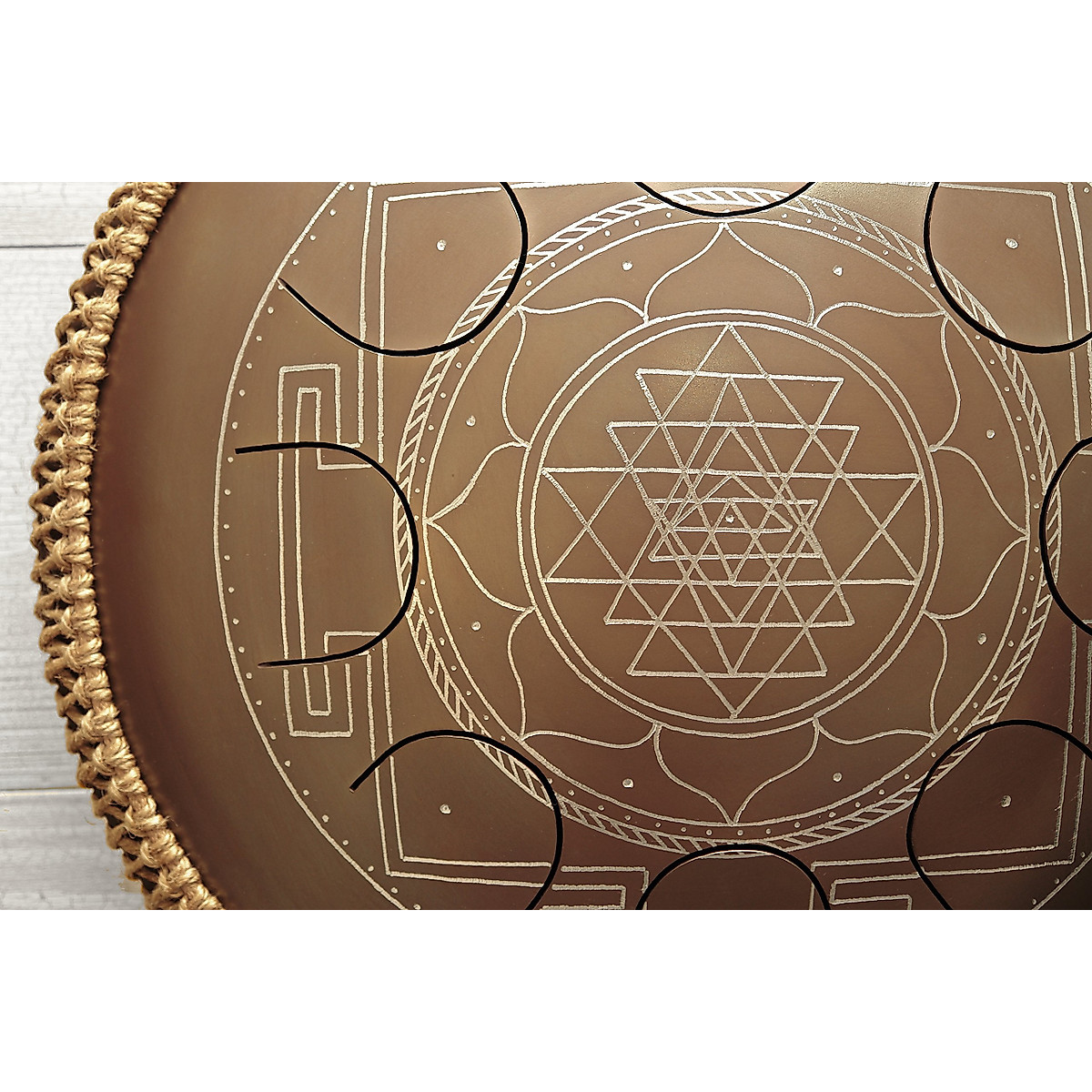 GUDA DRUM Freezbee Pan with Rope Decoration