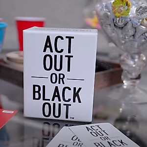 Do or Drink Act Out or Black Out Charades Drinking Card Games for Adults, Fun Adult Game with 350 Prompts - Great Party Game for Game Night, Bachelorette Parties, Couples, and More