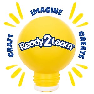 READY 2 LEARN Sticker Art Gallery - Craft Kit for Ages 3-5 - 200+ Stickers - 4 Backgrounds with Frames - Create Sea Life, Space, Robots, Garden Scenes