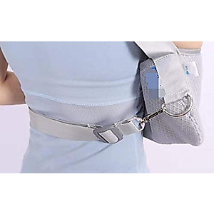 Mesh Shoulder Sling Arm Brace for Torn Rotator Cuff Injury Right Left Support Adjustable Immobilizer with removable stay support Stabilizer for Elbow, Wrist, Thumb Injuries, Medium