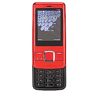 Unlocked Slider Phone, 2G GSM 1200mAh Battery Loud Voice Big Button Dual Card Senior Cell Phone for Elderly Kids Unlocked Mobile Phone Flip Cell Phone for Seniors (Red)