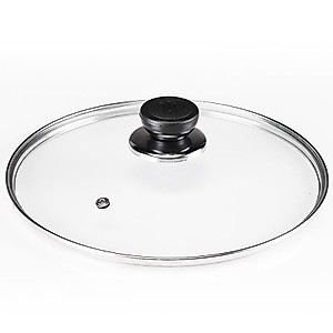 Tempered Glass Pot Cover, 7.8 Inch Griddle Lid with Insulated Handle for Cheese Melting Dome, Steaming Cover, Cooking Pot Cover at Home and Outdoors (20cm)