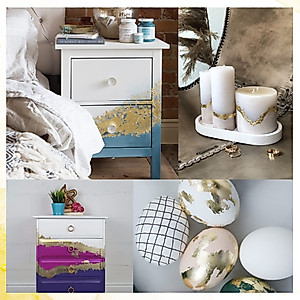 Edible Gold Flakes, 30mg 24k Gold Leaf Foil Flakes for Cake Baking, Dessert, Skincare,Chocolates, Food Decoration, Health,Drinkings…