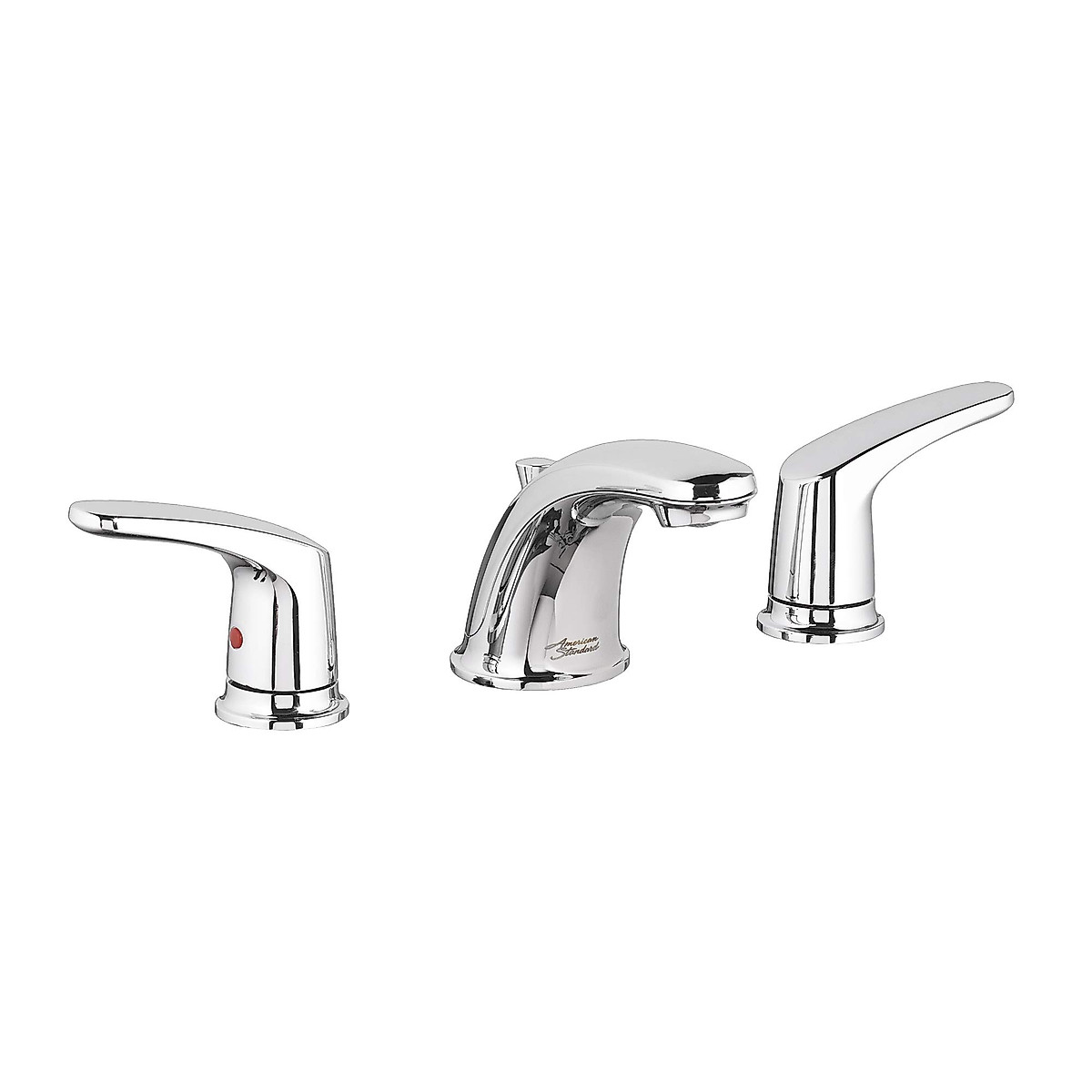 American Standard 7075800.002 Colony Pro 8 in. Widespread 2-Handle Low-Arc Bathroom Faucet with Pop-Up Drain Assembly, 1.2 GPM, Polished Chrome