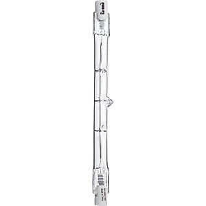 GE 97673 300-Watt 5950-Lumen Specialty T2.5 Halogen Light Bulb, Clear, 2-Pack