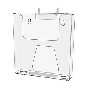 Marketing Holders 6 1/2" W Brochure Holder Peg Board Mount Pamphlet Value Pack of 24 Display Catalog Booklet Maps Literature Printed Material Menu