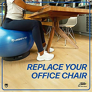 URBNFit Exercise Ball Chair Stand - 4-Piece Base for Yoga, Swiss, Stability and Office Balance Balls - Use for Sitting, Pregnancy Exercises or Gym Workout Routine