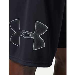 Under Armour Men's Tech Graphic Shorts , Black (001)/Graphite , Large