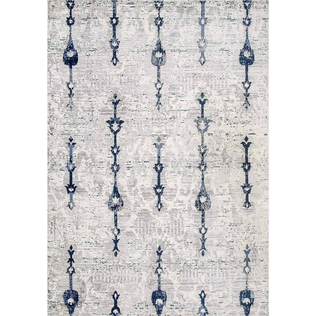 nuLOOM Lailah Abstract Tribal Area Rug , 4' x 6', Silver, Rectangular