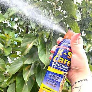 Epi-Pet K-9 Care Sunscreen, Paws to Tail Protection, Prevents Sunburns on Dogs and Horses, Sun Protector Spray, SPF 30+, Non-Greasy/Oily Solution – 3.5 oz