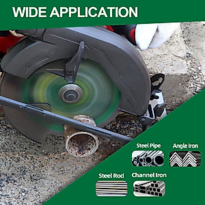 KURSTOL Metal Circular Saw Blade - 7-1/4" TCT Cutting Blade 48T Tungsten Carbide Tipped Blade Arbor 15.87mm for Steel, Stainless Steel, Nickel, Titanium, Ferrous Metals, Steel Pipe