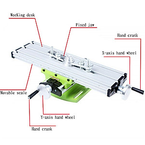 Multifunction Worktable Milling Working Cross Table Milling Machine Slide Table Vise Fixture for DIY Lathe Bench Drill Adjustment X-Y