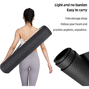 Large Exercise Mat 96" x 32",Exercise Equipment Mat,Treadmill Mat, Exercise Bike Mat, Workout Mats for Home Gym Flooring Rubber Mat Large Yoga Mat Cardio Mat for Weightlifting, Jump Rope,Fitness