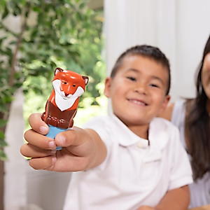 Melissa & Doug Sticker Wow!™ 24-Page Activity Pad and Sticker Stamper, 300 Stickers, Arts and Crafts Fidget Toy Collectible Character – Fox