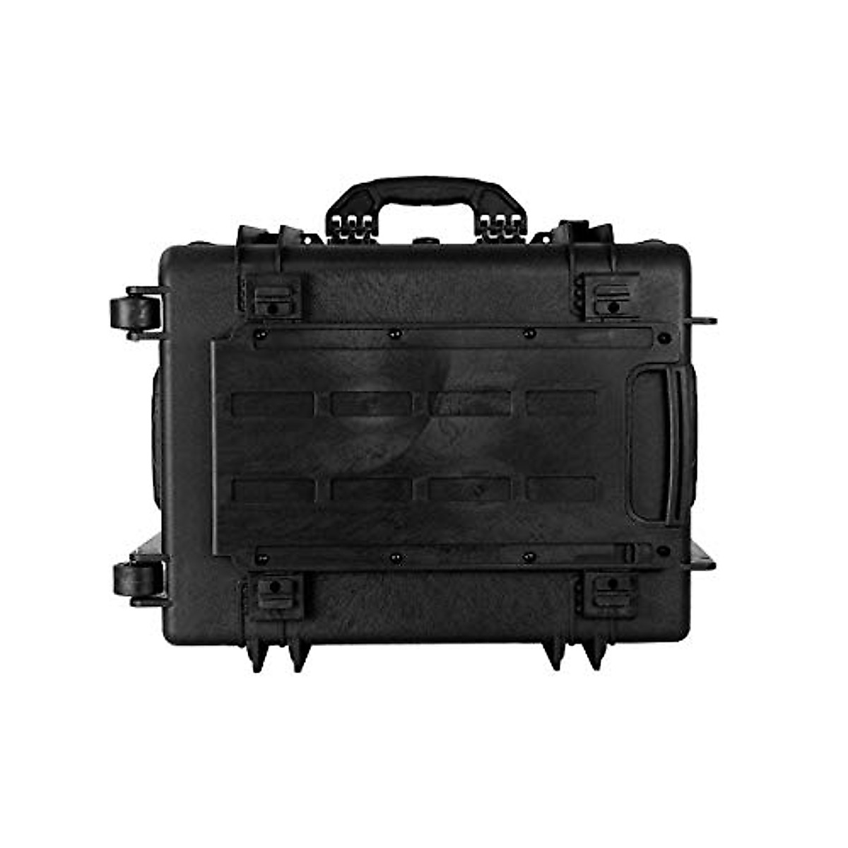 Monoprice Weatherproof / Shockproof Hard Case with Wheels - Black IP67 level dust and water protection up to 1 meter depth with Customizable Foam, 26" x 20" x 14"