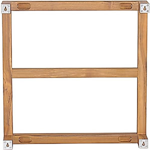 Manada Wall Mount Teak Towel Rack