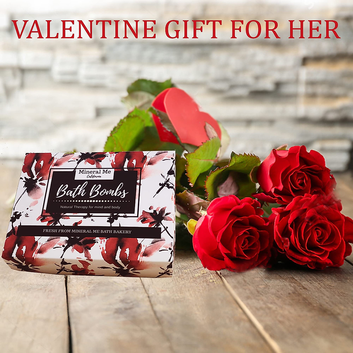 Valentines Bath Bombs for Women Relaxing with Inspirational Messages, 12 Natural and Organic Bath Bombs with Essential Oils & Skin Moisturizing Shea Butter. Gift for Her, Wife, Girlfriend.