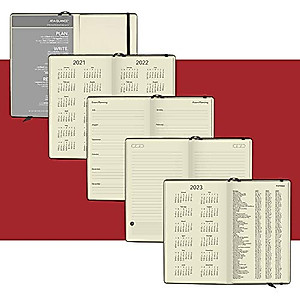 Academic Planner 2021-2022, AT-A-GLANCE Weekly & Monthly Planner, 5" x 8-1/4", Small, for School, Teacher, Student, Plan.Write.Remember, Black (70710105)