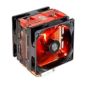 Cooler Master Hyper 212 Turbo- Red Top Cover is Equipped with Dual 120mm PWM Fans LEDs CPU Cooler (RR-212TR-16PR-R1)