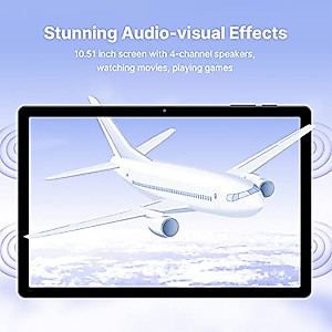 ApoloSign Android 12 Tablets & Phone 10.5 Inch Tablet with 5Ghz WiFi/ 4G LTE Octa-core 6GB RAM 128GB ROM 1920x1200 FHD IPS Screen 7500mAh Batterry 5+13MP Camera