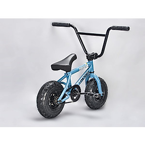 Rocker BMX Mini BMX Bike iROK+ Spotty RKR - Blue Mini BMX Freestyle Bicycle