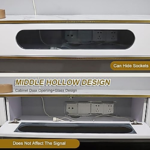 Modern Floating TV Unit,Wall-Mounted Storage Cabinet,Small Apartment Tv Cabinet,Entertainment Center,Media Console (Color : Grey, Size : 120cm)