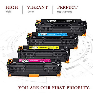 Toner Kingdom Remanufactured Toner Cartridge Replacement for HP 305 305A 305X 312 312A 312X for HP LaserJet Pro 400 300 Color MFP M451dn M451nw M475dn M476nw M476dw M351A M375nw toner Printer (4 Pack)