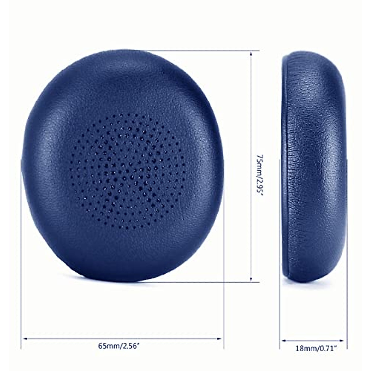 JEUOCOU Replacement Ear Pads Compatible with Jabra Elite 45h On-Ear Wireless Headphones (45H Blue)