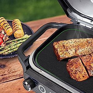 Aieve Grill Mat Accessories for Ninja Woodfire Outdoor Grill, Non-Stick BBQ Mat Baking Mat Reusable Liners(3 Pack)