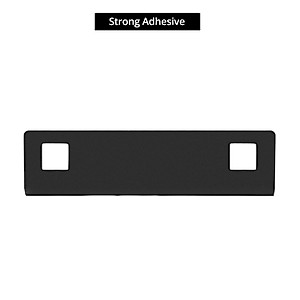QWORK Acrylic Floating Wall Shelves, 4-Pack 9 Inch Black Adhesive Display Shelf - for Storage & Display of Small Items and Collectibles