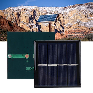4Pcs Solar Panels, 0.45W 2V 58x58mm Solar Panel Kit, PET Solar Charger Panel, Waterproof Solar Charger, Portable DIY Solar Charging Board Module Charging Accessories, Solar Power Supplies