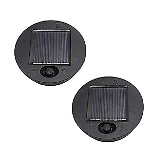 CALIDAKA Solar Lantern Top Replacement LED Solar Light Replacement Parts Solar Panel Lantern Lid Light Bulb Replacement Part,for Outdoor Hanging Lanterns DIY Table Light Garden Patio Decor