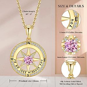 Meeshi Jewelry for Women Gifts for Her Anniversary Birthday Gifts for Wife (Gold-Oct-Tourmaline)