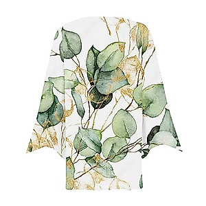 KSODFNXH Cardigan for Women Dressy 3/4 Sleeve Butterfly Printed Button Up Coat Tops Casual Comfy Loose Cardigan Tops