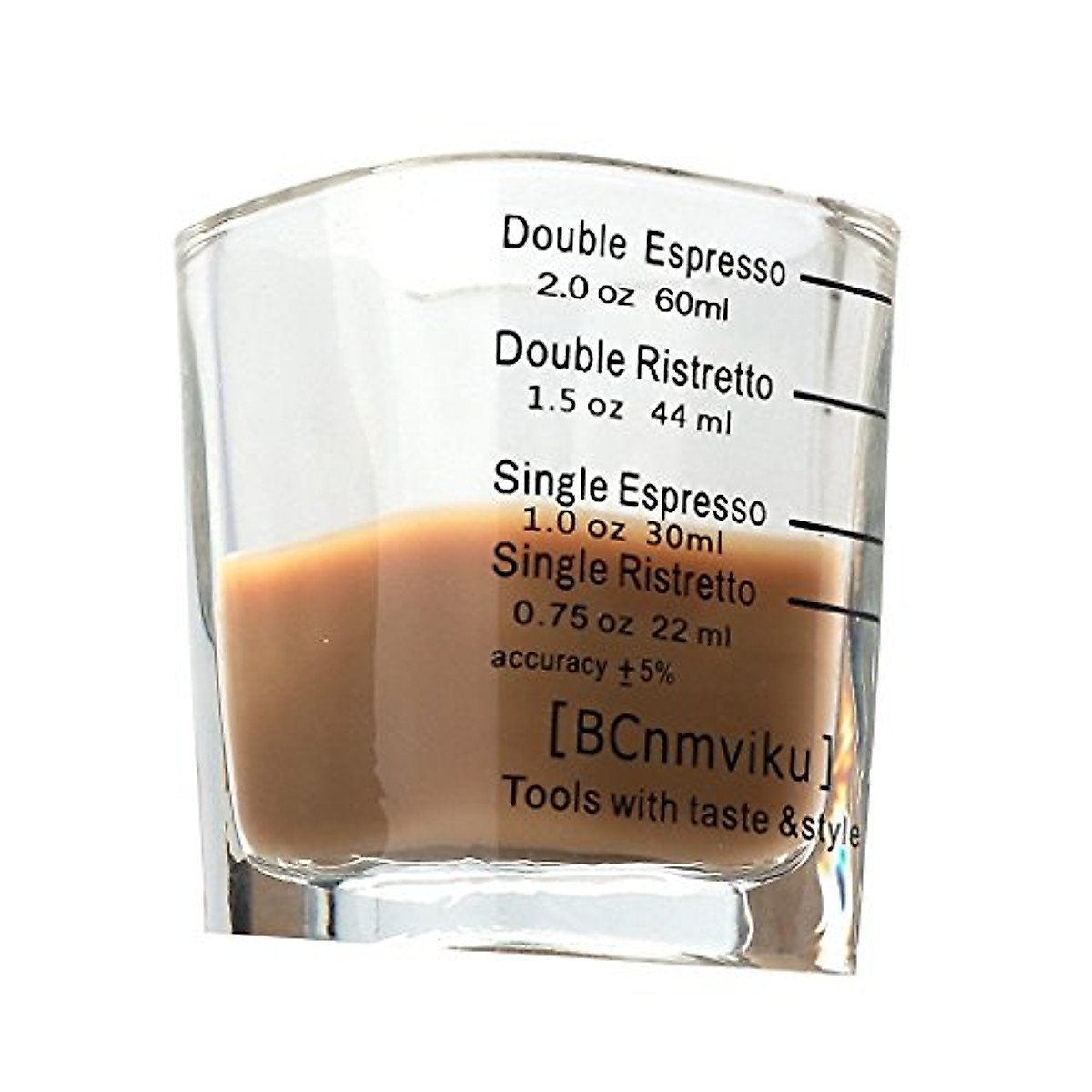 Espresso Shot Glasses Measuring cup Liquid Heavy Glass Wine Glass Shot Glass 26-Incremental Measurement 2 OZ 2 Features 60ML (Sturdy-2 pack)