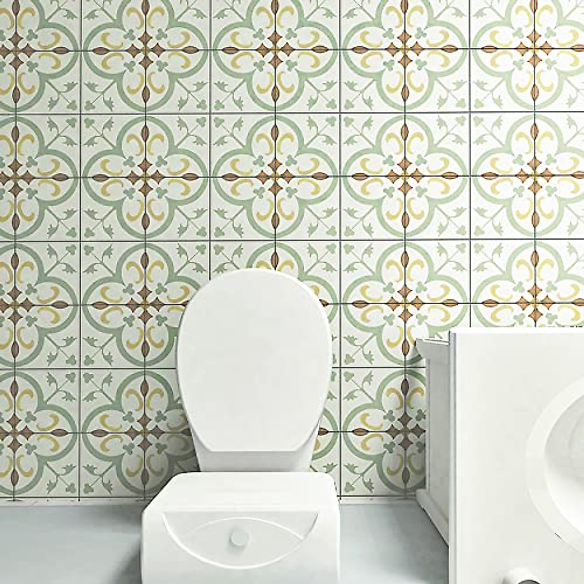 Merola Tile Revival Memory 7-3/4" x 7-3/4" Ceramic Floor and Wall Tile