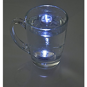 SAMYO Set of 36 Waterproof Wedding Submersible Battery LED Tea Lights Underwater Sub Lights- Wedding Centerpieces Party Decorate (White)