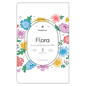FranklinCovey - Flora Two Page Per Day Ring-Bound Planner (Classic, Jan 2024 - Dec 2024)
