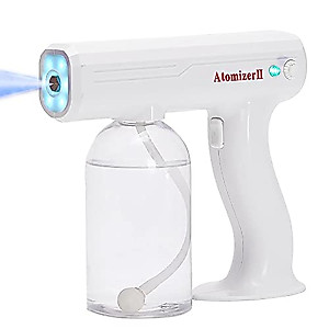 Nano Spray Gun Mini Atomizer Sprayer Steam Gun Fogger Machine Handheld Rechargeable Sprayer Gun Sprayer Machine Nano Mist Sprayer Electric Fogger for Car, Home, Office, School Or Garden