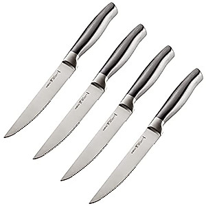 HENCKELS Graphite Razor-Sharp 4-pc Steak Knife Set, German Engineered Informed by 100+ Years of Mastery
