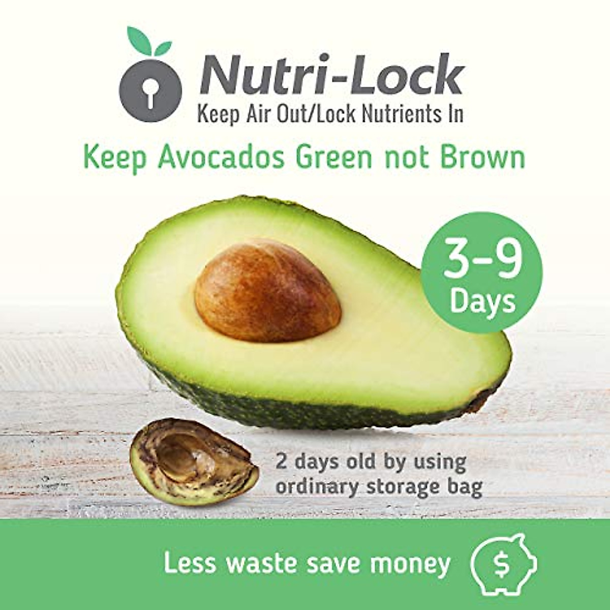 Nutri-Lock Vacuum Sealer Bags, 100 Quart Bags 8x12 Inch, Commercial Grade with BPA Free, Perfect for Sous Vide and Vac Storage