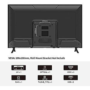 Sansui 32-Inch 720p HD LED Android Smart TV (S32V1HA) with Built-in HDMI, USB, High Resolution, Digital Noise Reduction, Dolby Audio, Thin Frame Design with Xtrasaver Large Microfiber Cleaning Cloth